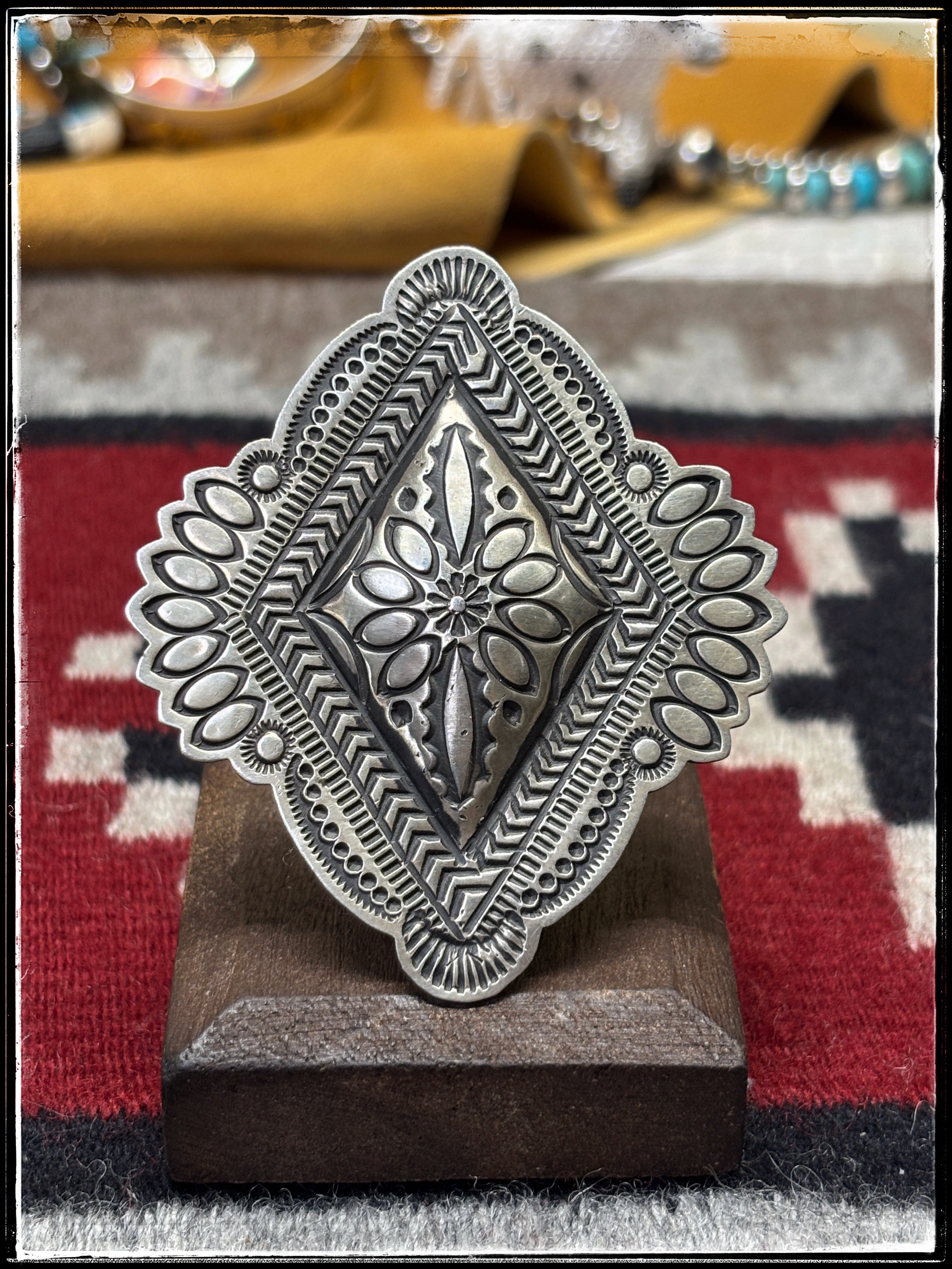 Leander Tahe XL Stamped Ring | Wild Pony Trading Co.