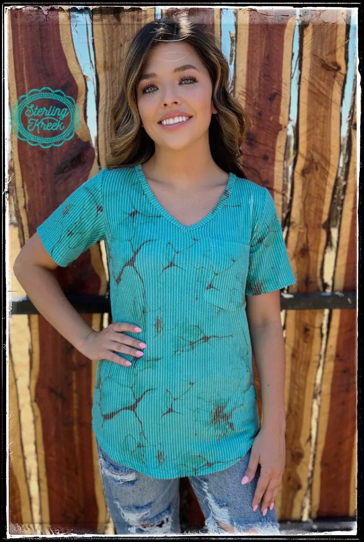 Turquoise Slab Waffle Top | Wild Pony Trading Co.