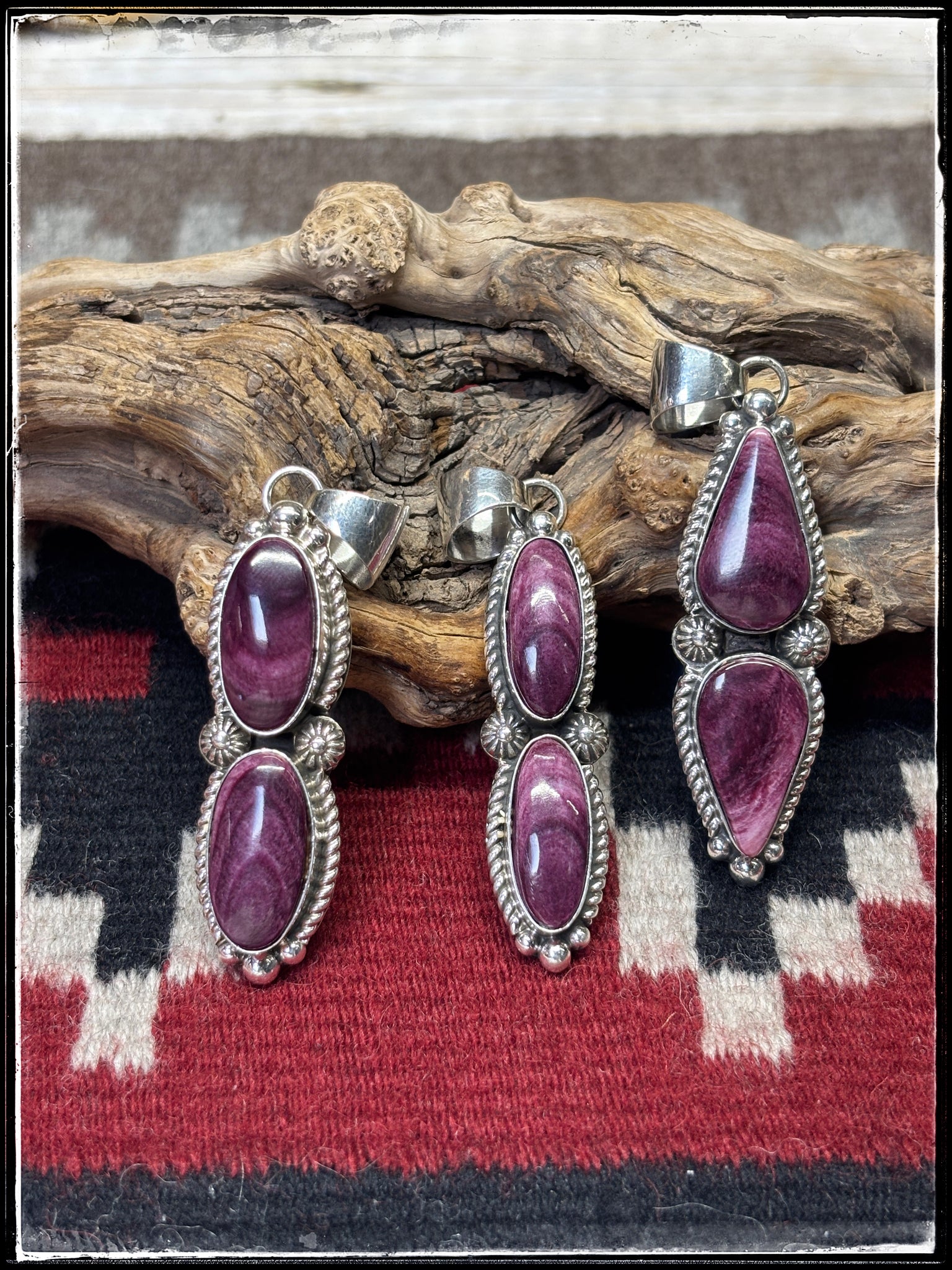 Robert Shakey Purple Spiny Shell Pendants | Wild Pony Trading Co.