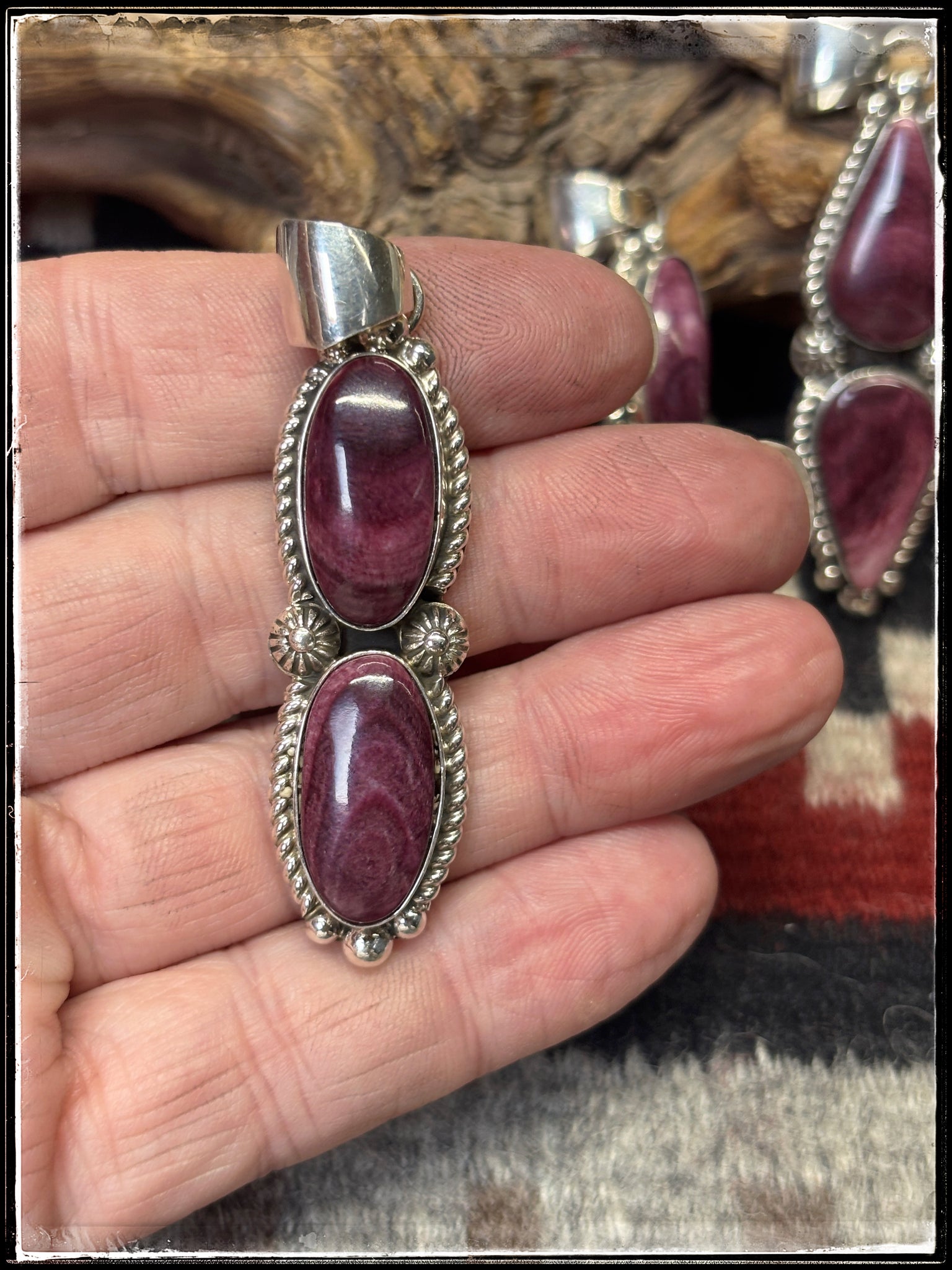 Robert Shakey Purple Spiny Shell Pendants | Wild Pony Trading Co.